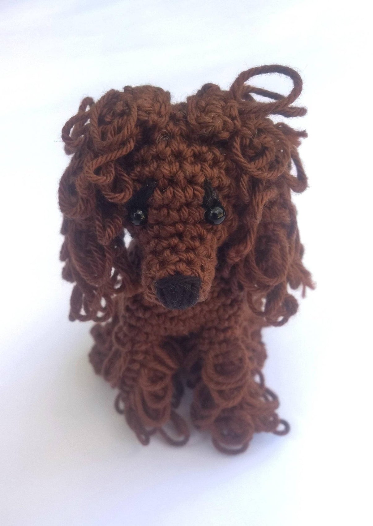 Custom Crochet Cocker Spaniel Plush – Handmade Dog Toy – Crochet on a tree
