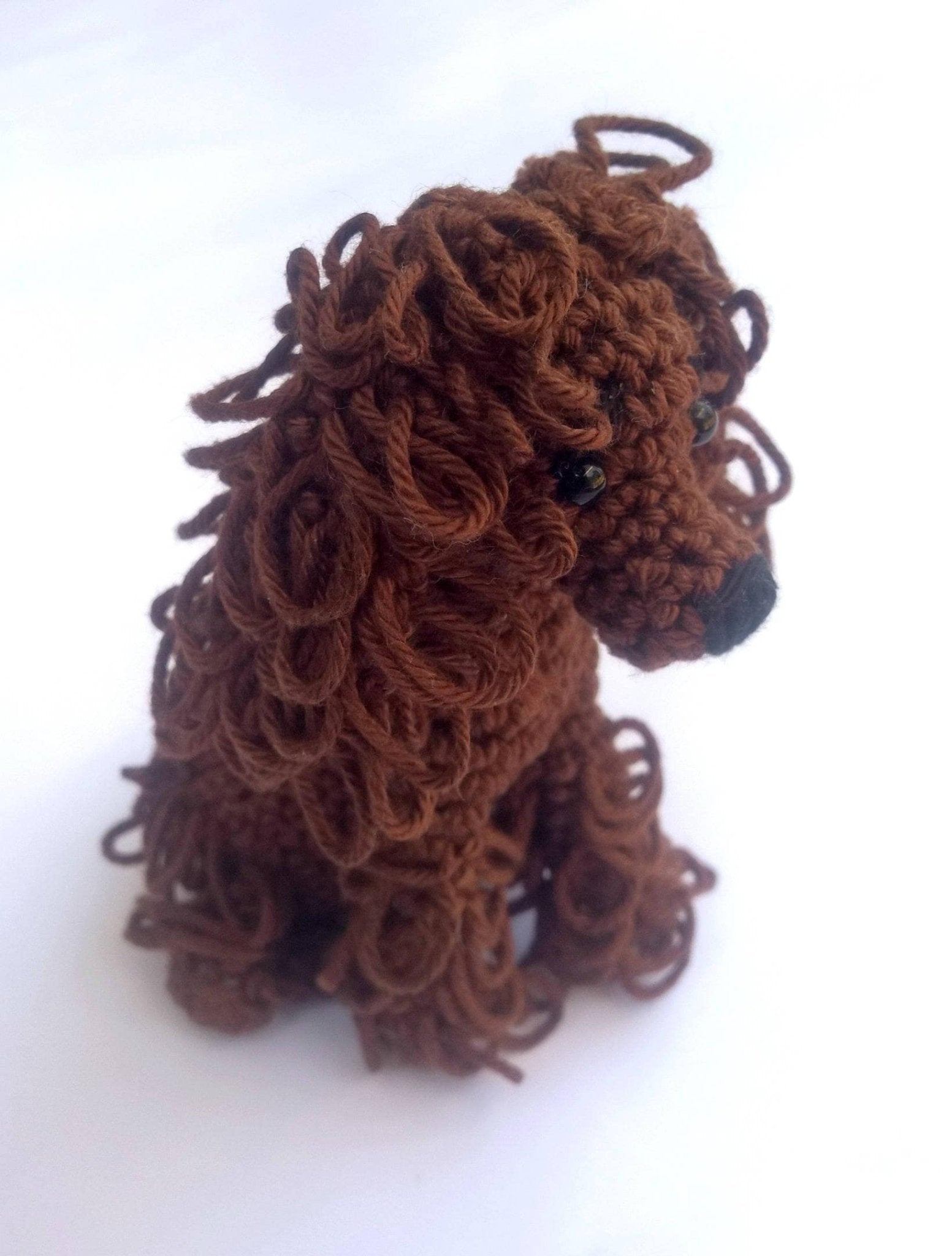 Custom Crochet Cocker Spaniel Plush – Handmade Dog Toy – Crochet on a tree