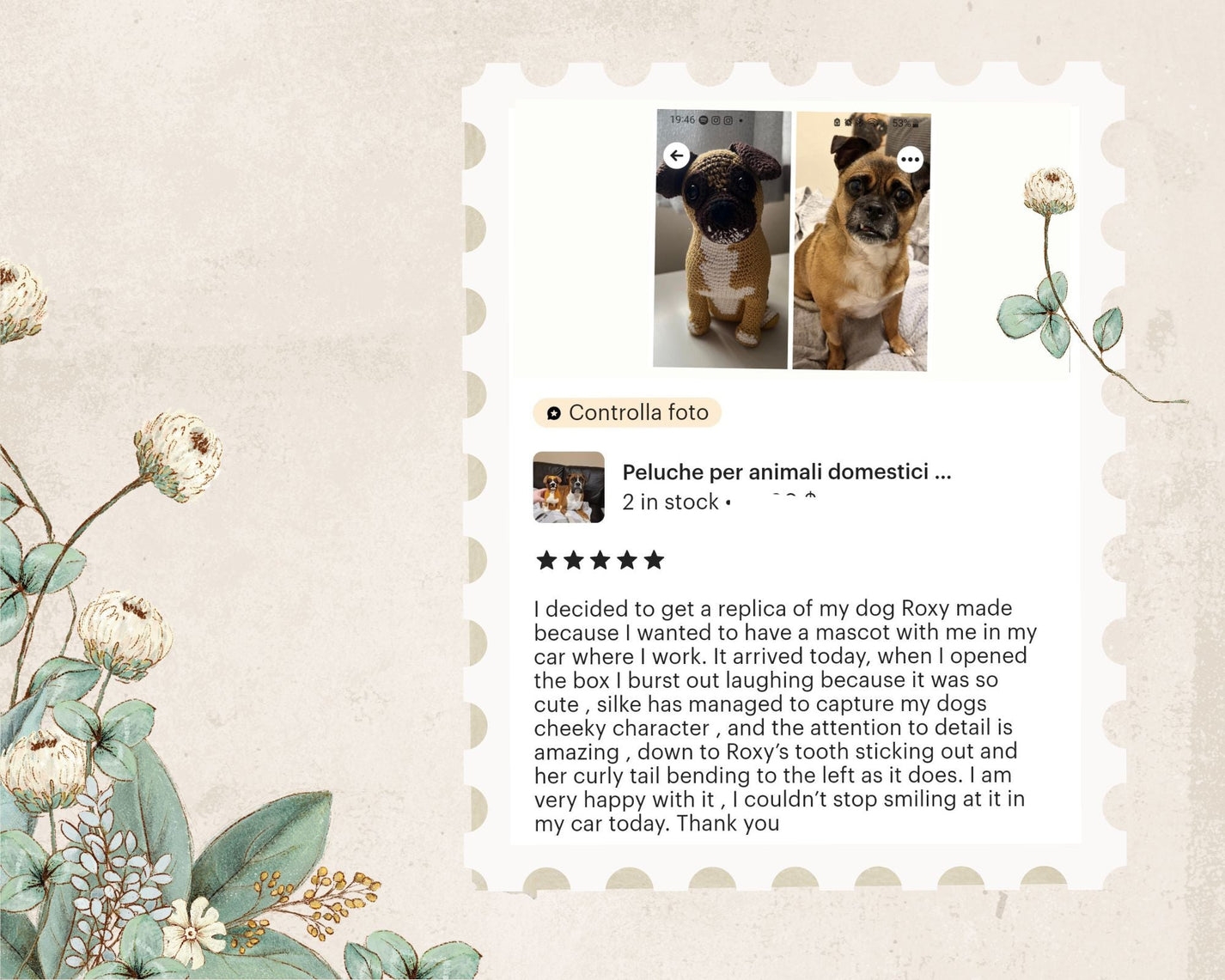 Custom pet plush, handmade personalized pet replica – Crochet on a tree